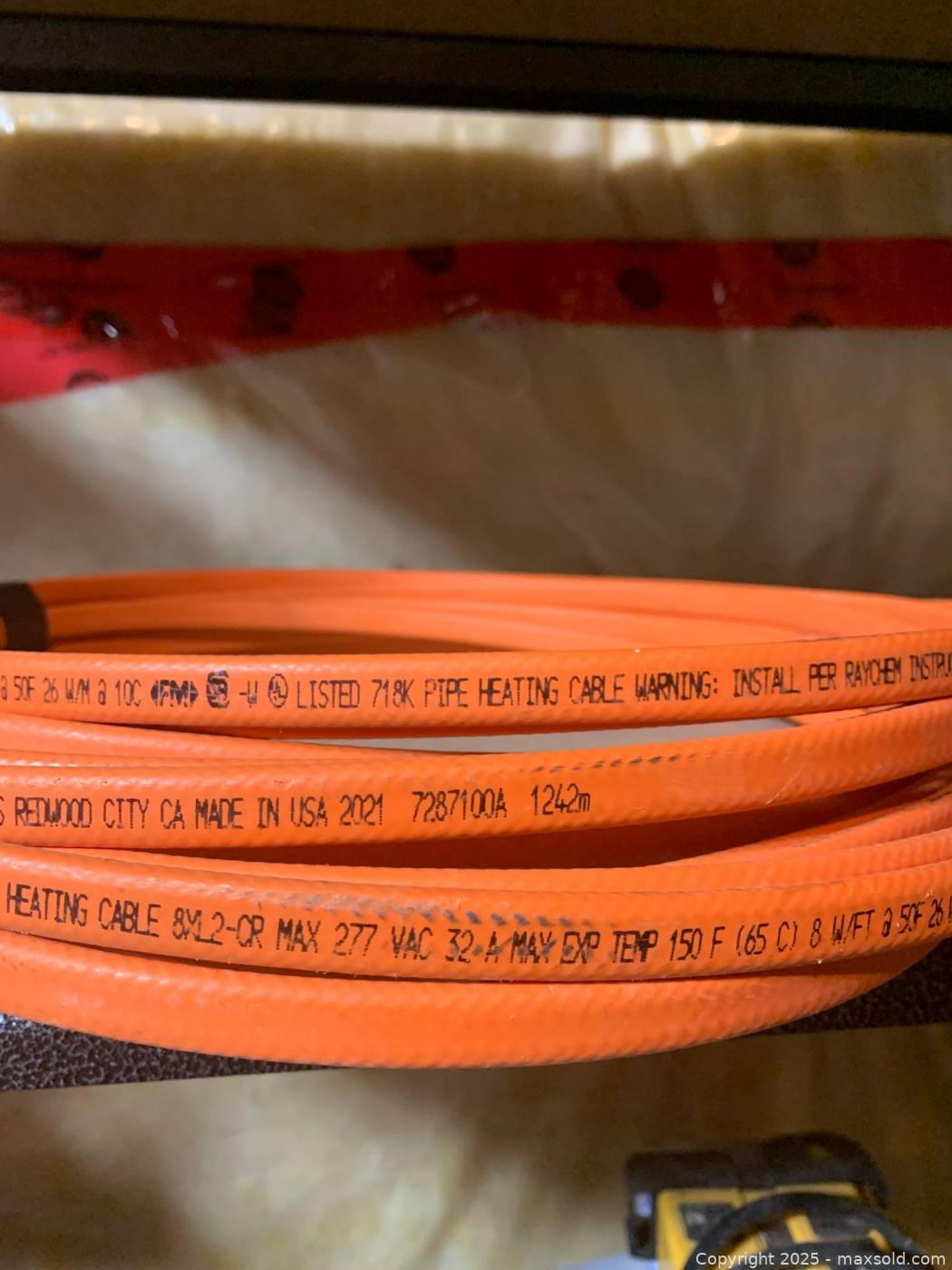 Raychem 718K self-regulating heating cable coils | Maxsold