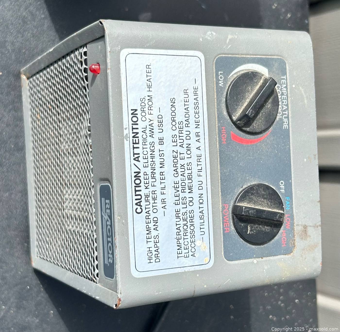 Duracraft 8" table fan & Reactor space heater | Maxsold
