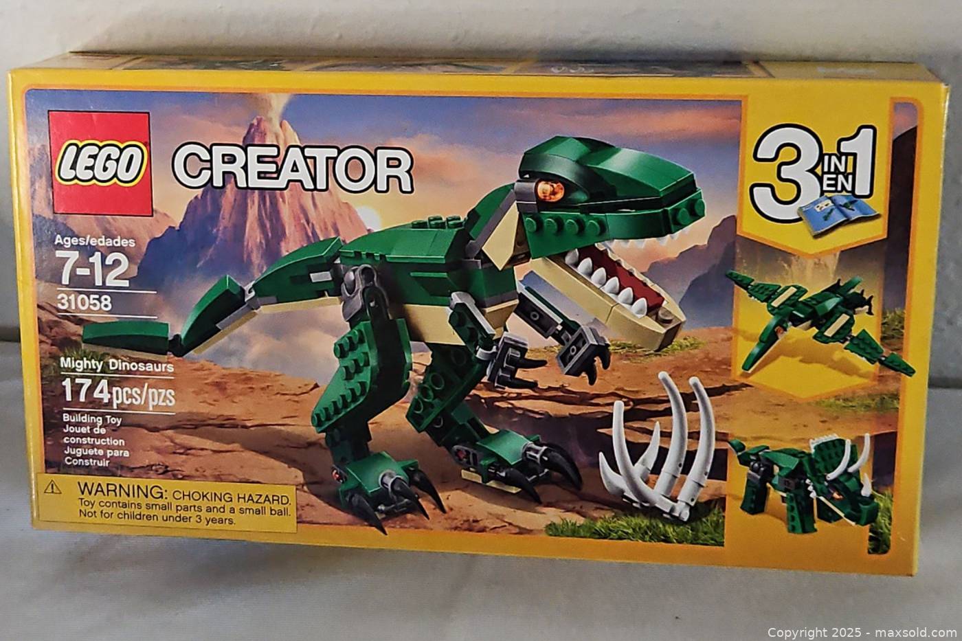 LEGO Creator 3-in-1 Mighty Dinosaurs Set 31058 | Maxsold