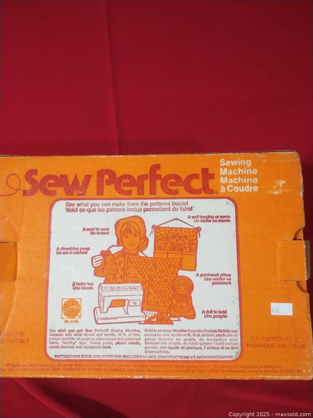 Mattel Sew Perfect battery sewing machine | Maxsold