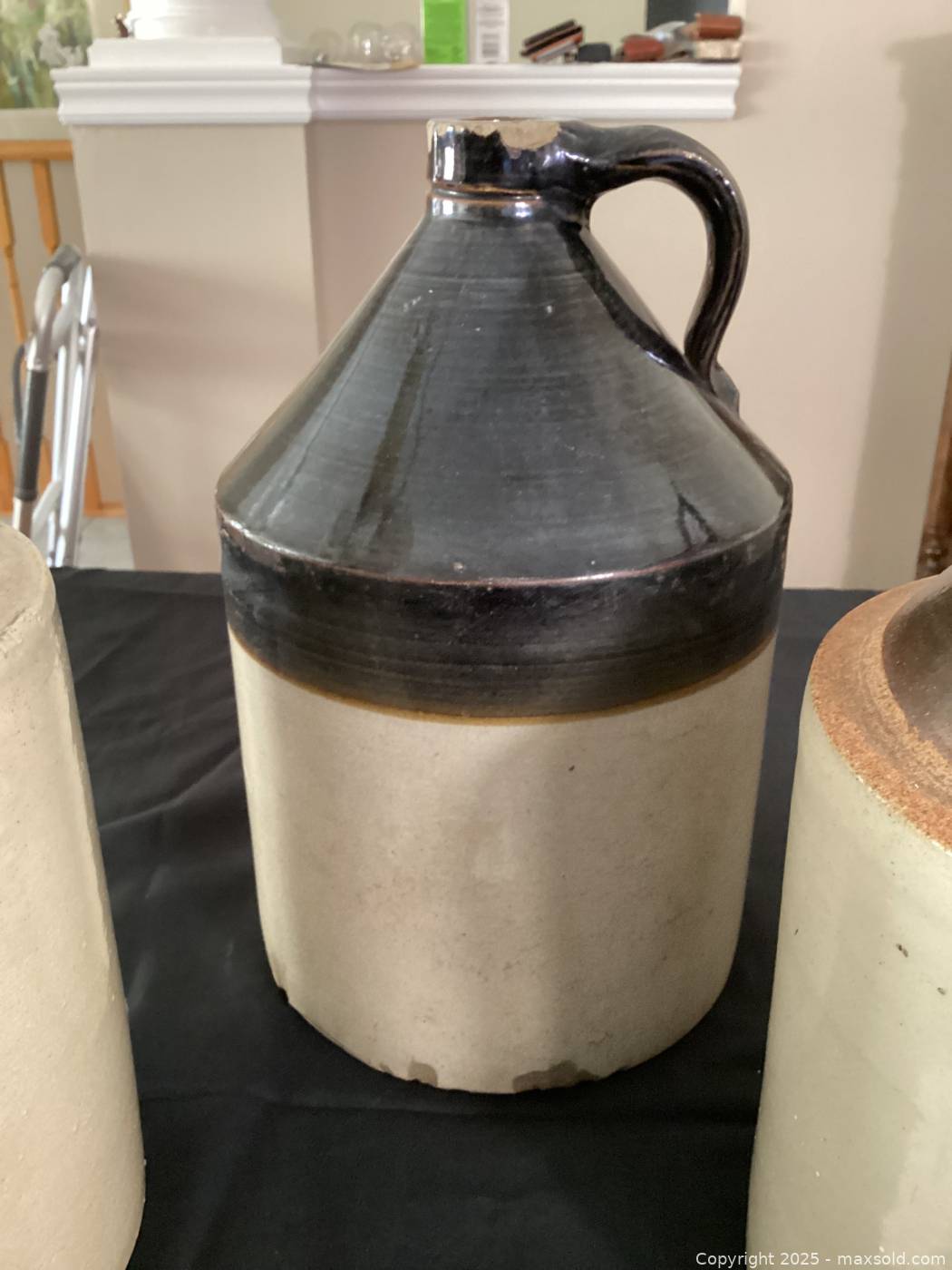 Stoneware jugs and small crock | Maxsold