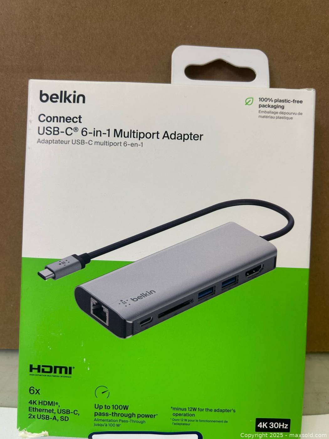 Belkin Connect USB-C 6-in-1 Multiport Adapter | Maxsold