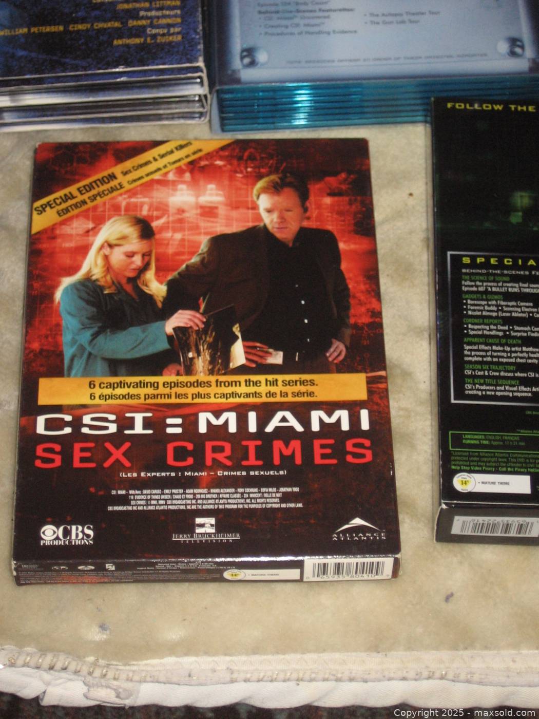 CSI DVD sets Seasons 1-4 & 6 plus CSI: Miami Season 1 with bonus disc ...