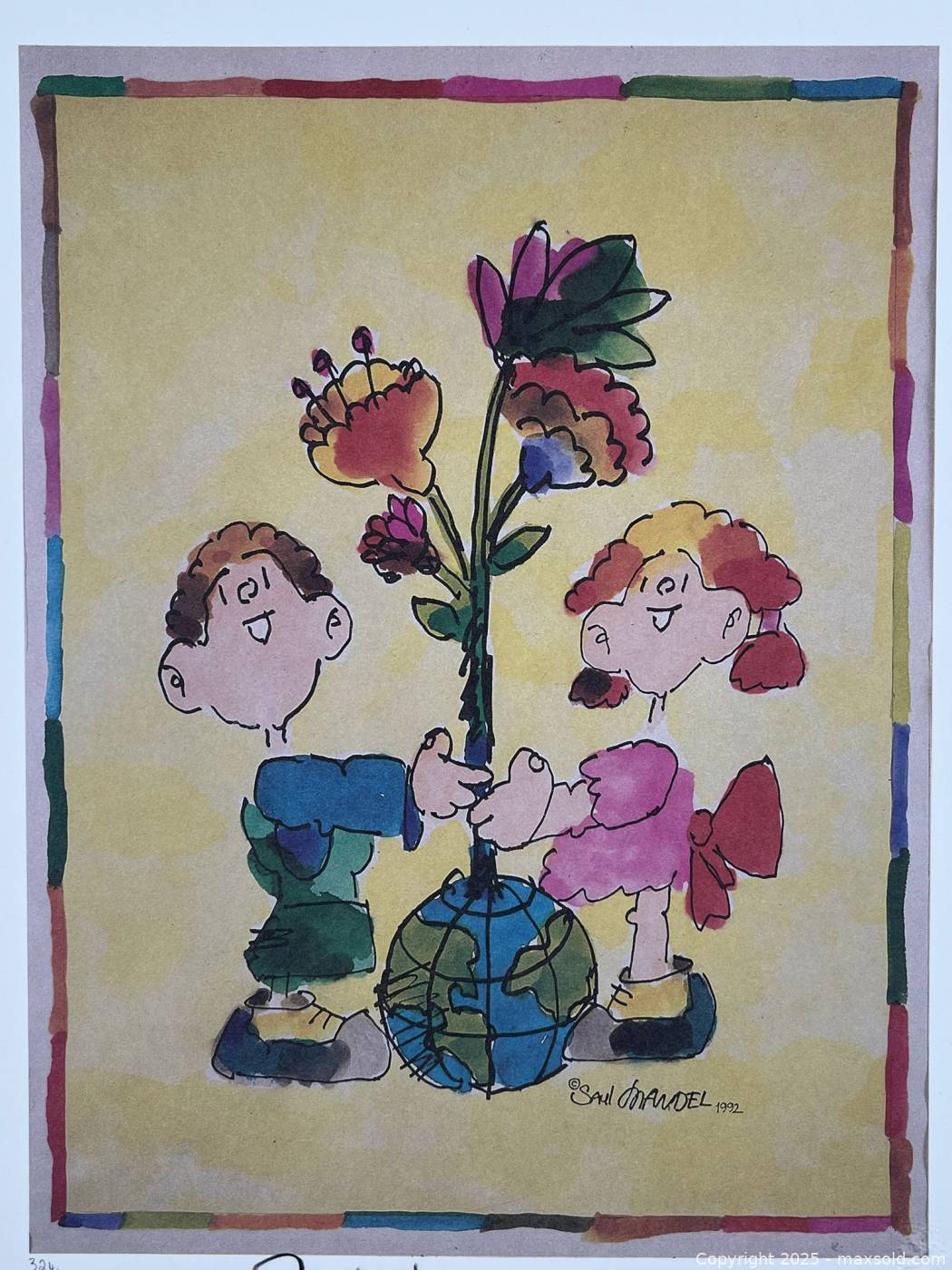 Saul Mandel “Genesis” signed limited edition lithograph | Maxsold
