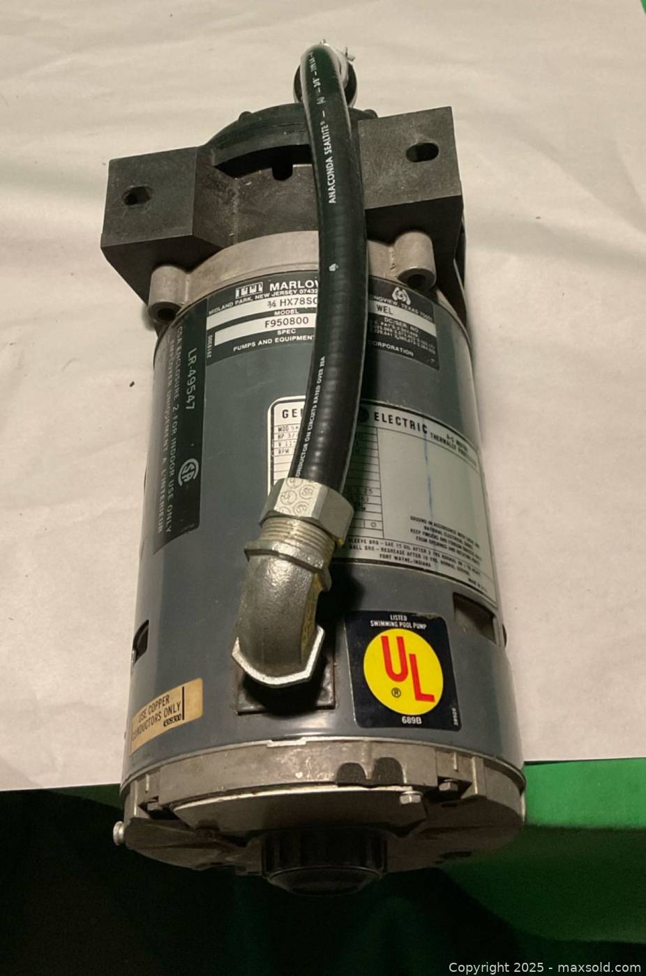 3/4 HP water pump model F950800 | Maxsold