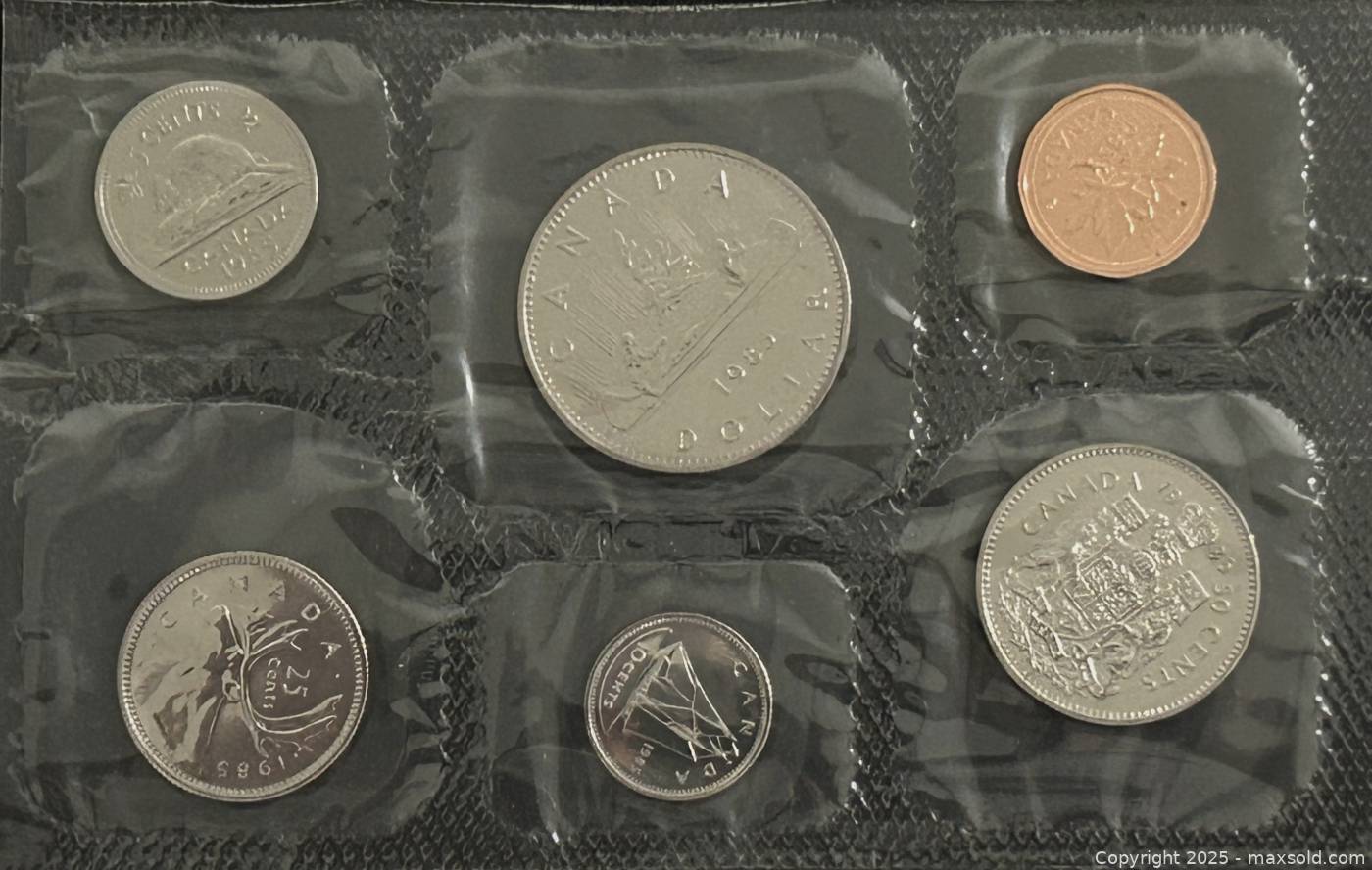 1985 Royal Canadian Mint Proof-Like Coin Set | Maxsold