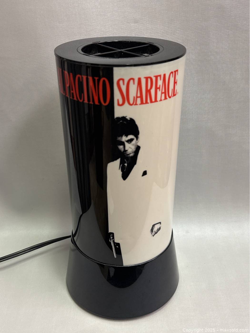 Scarface Al Pacino rotating motion lamp | Maxsold