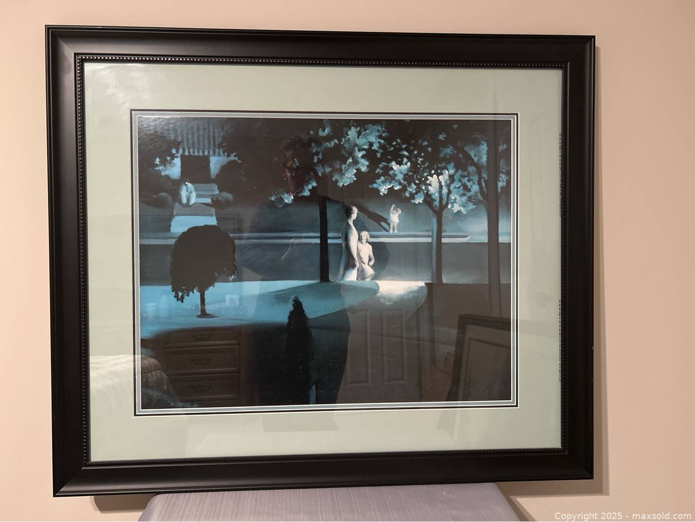Framed print “Street Light” and art book | Maxsold
