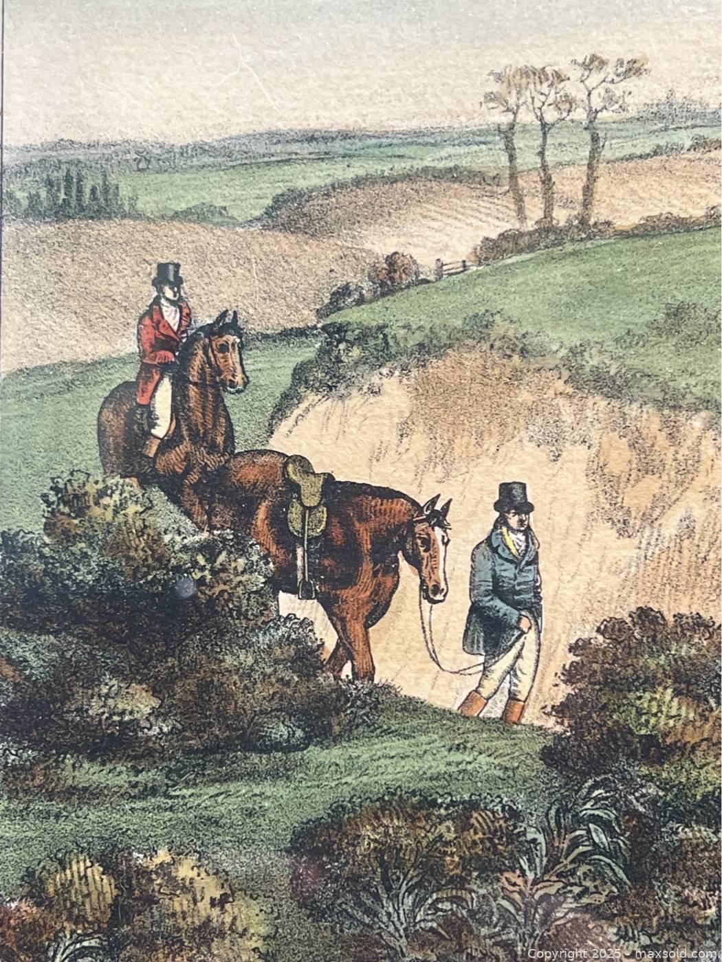 Hand-Colored Fox Hunt Engraving, Plate 4th | Maxsold