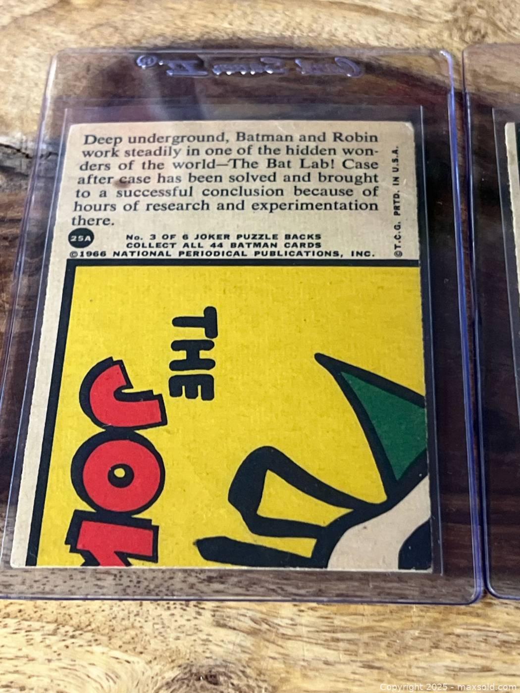 1966 Topps Batman Red Bat trading cards | Maxsold