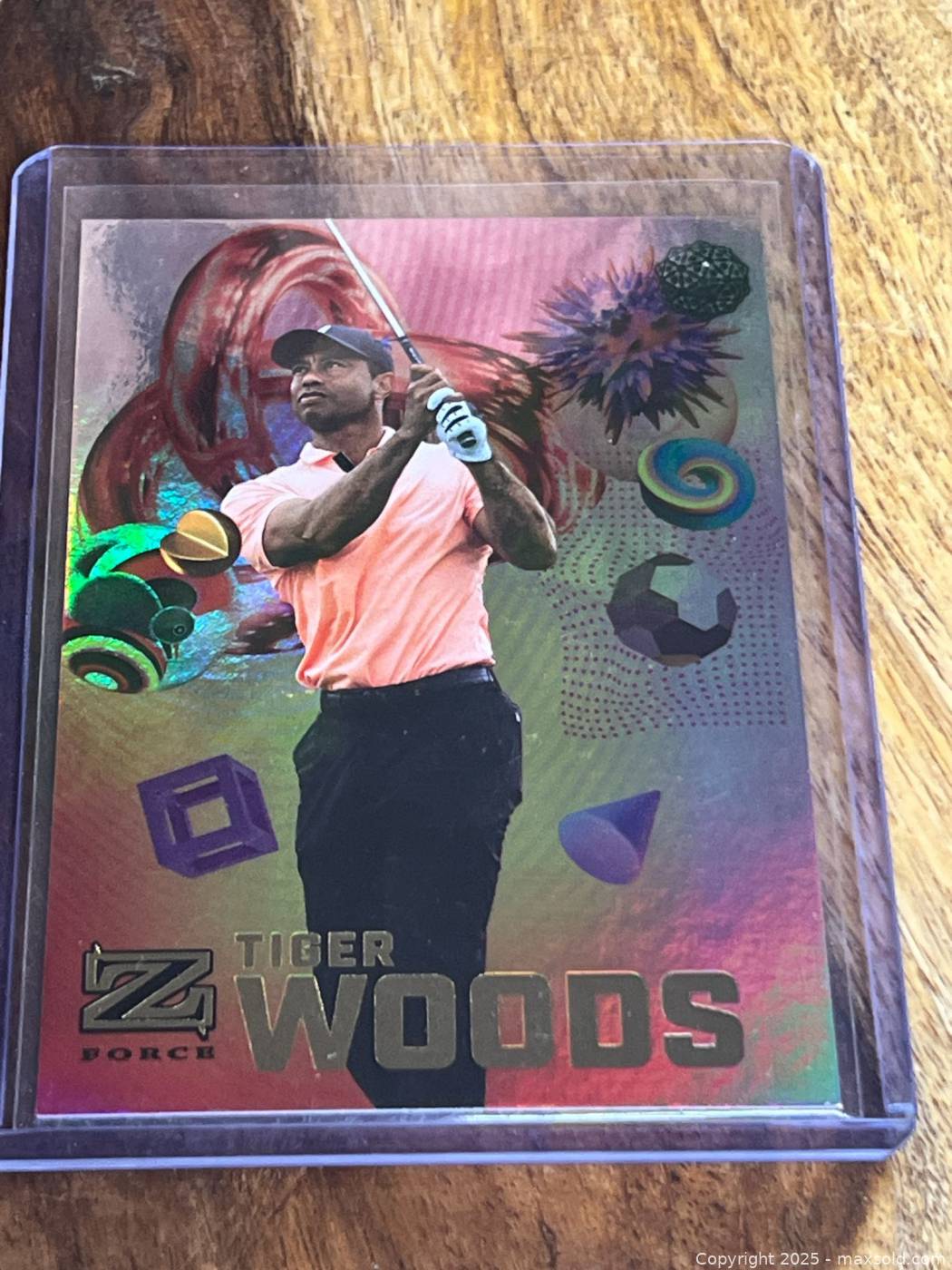 Tiger Woods Upper Deck Z Force Rainbow Card | Maxsold