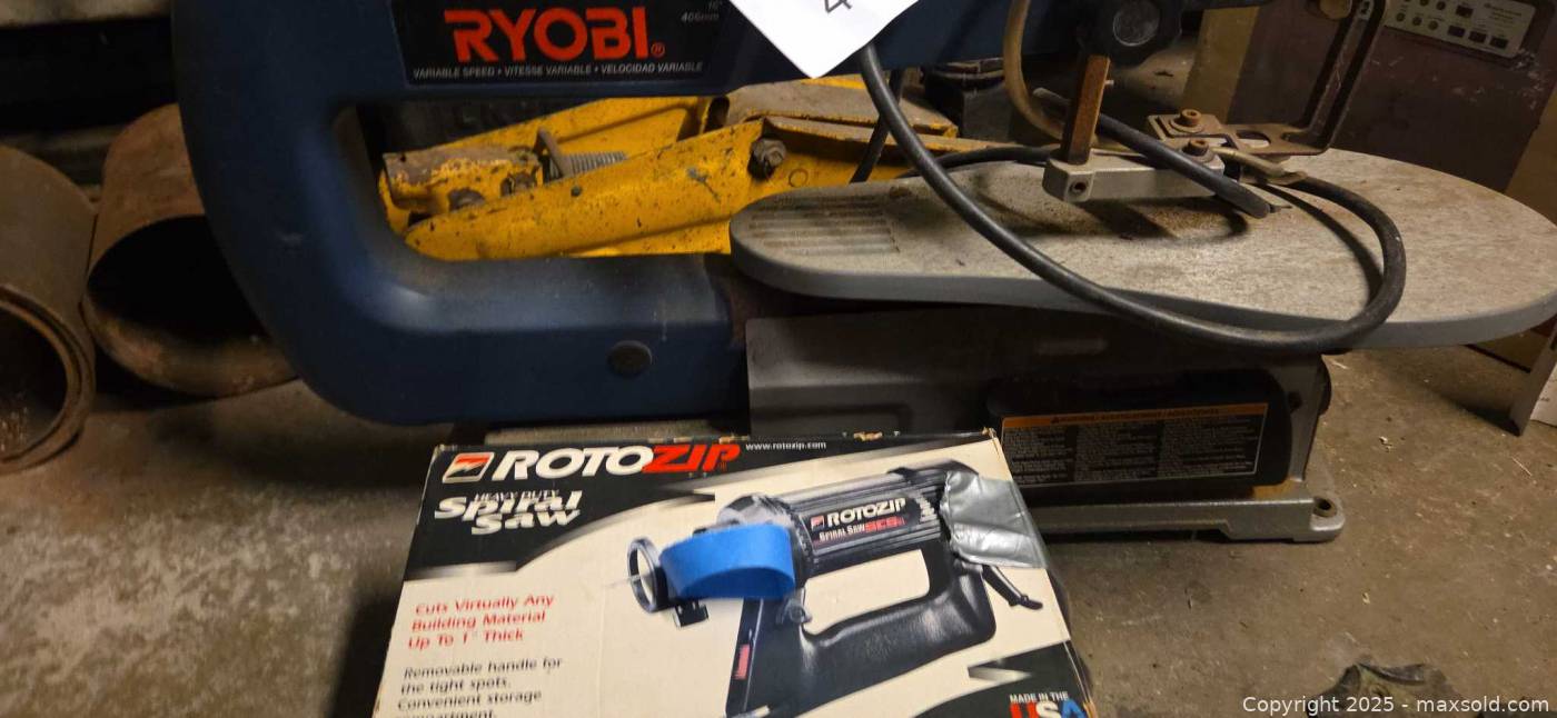 Black & Decker 7-1/4" Circular Saw, Ryobi Scroll Saw, RotoZip Spiral ...