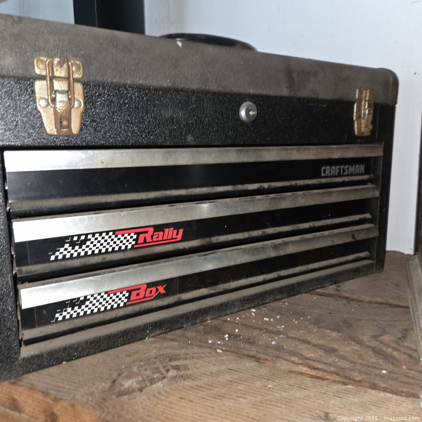 Craftsman Rally Box 3-Drawer Lockable Toolbox With Sockets | Maxsold