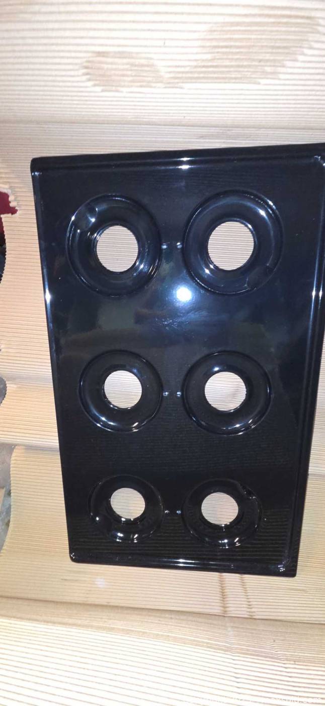 Black Gloss Enamel 6-Hole Cooktop Panel | Maxsold