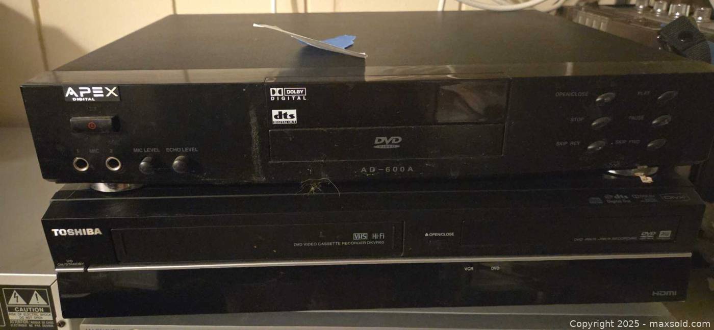 APEX DVD Player and Toshiba DVD/VCR Combo | Maxsold