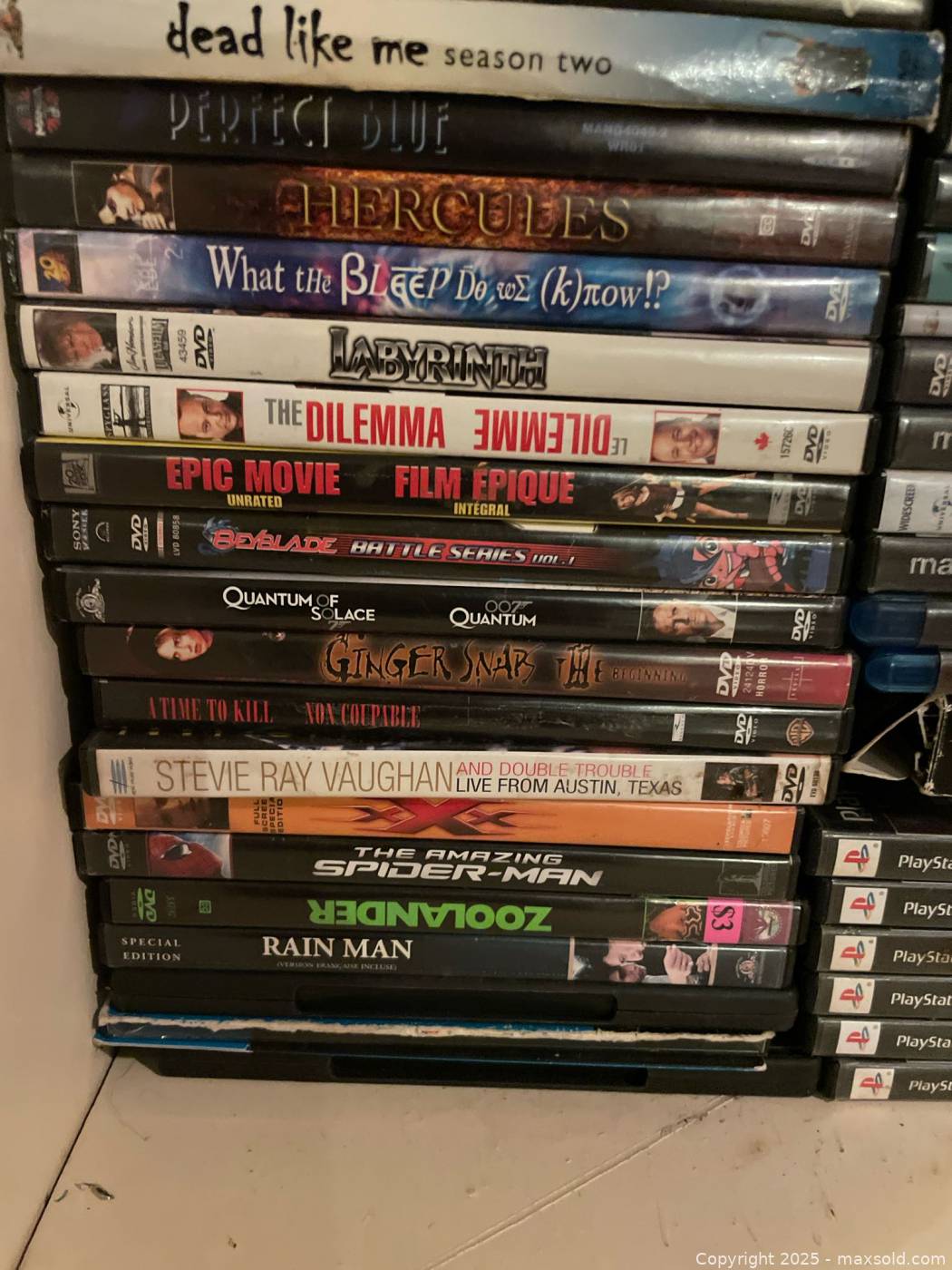 DVDs and PlayStation video games | Maxsold