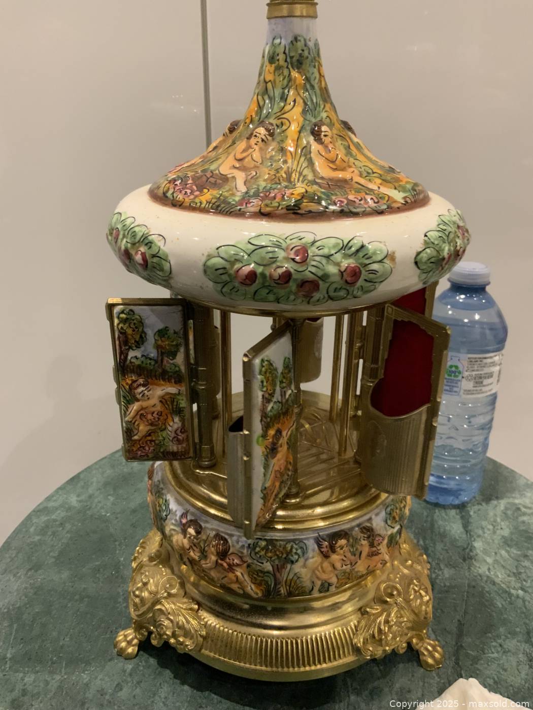 Musical Carousel Cigarette Dispenser, Italy, 16" | Maxsold