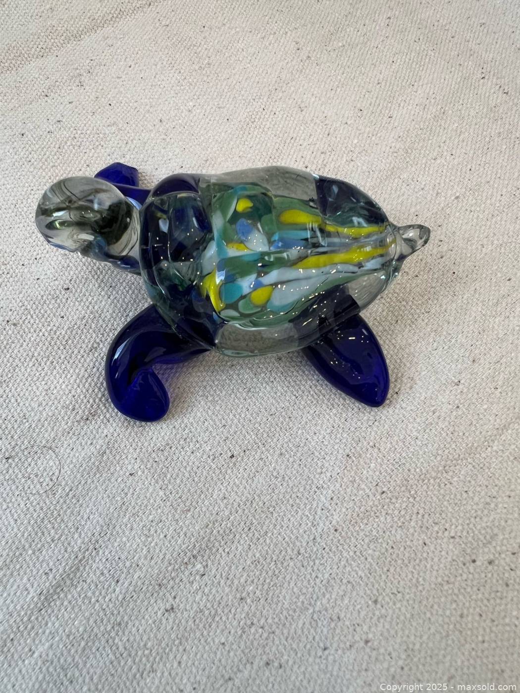 Signed Glass Bowl, Flower, Turtle, Glass Candies | Maxsold