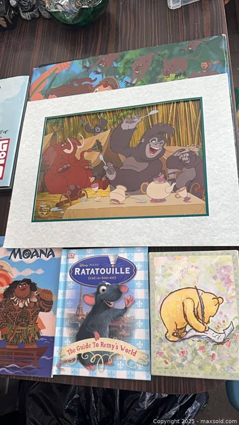 Disney Jungle Book Lithograph & 5 Books | Maxsold
