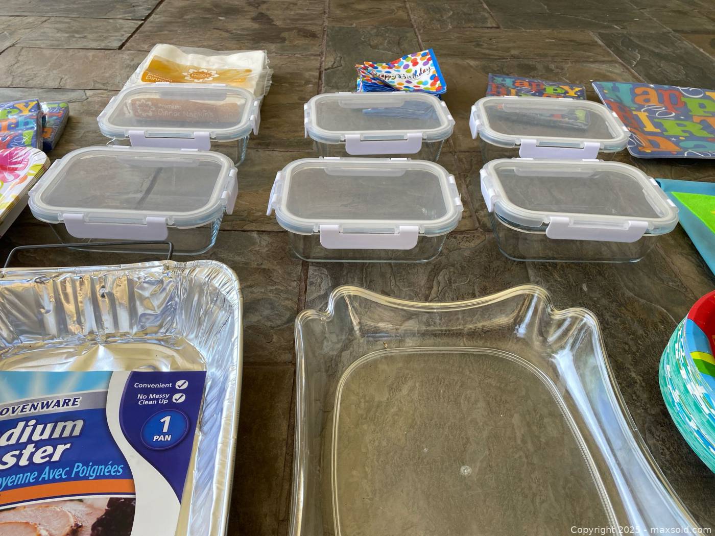 Glass Food Containers Party Tableware | Maxsold