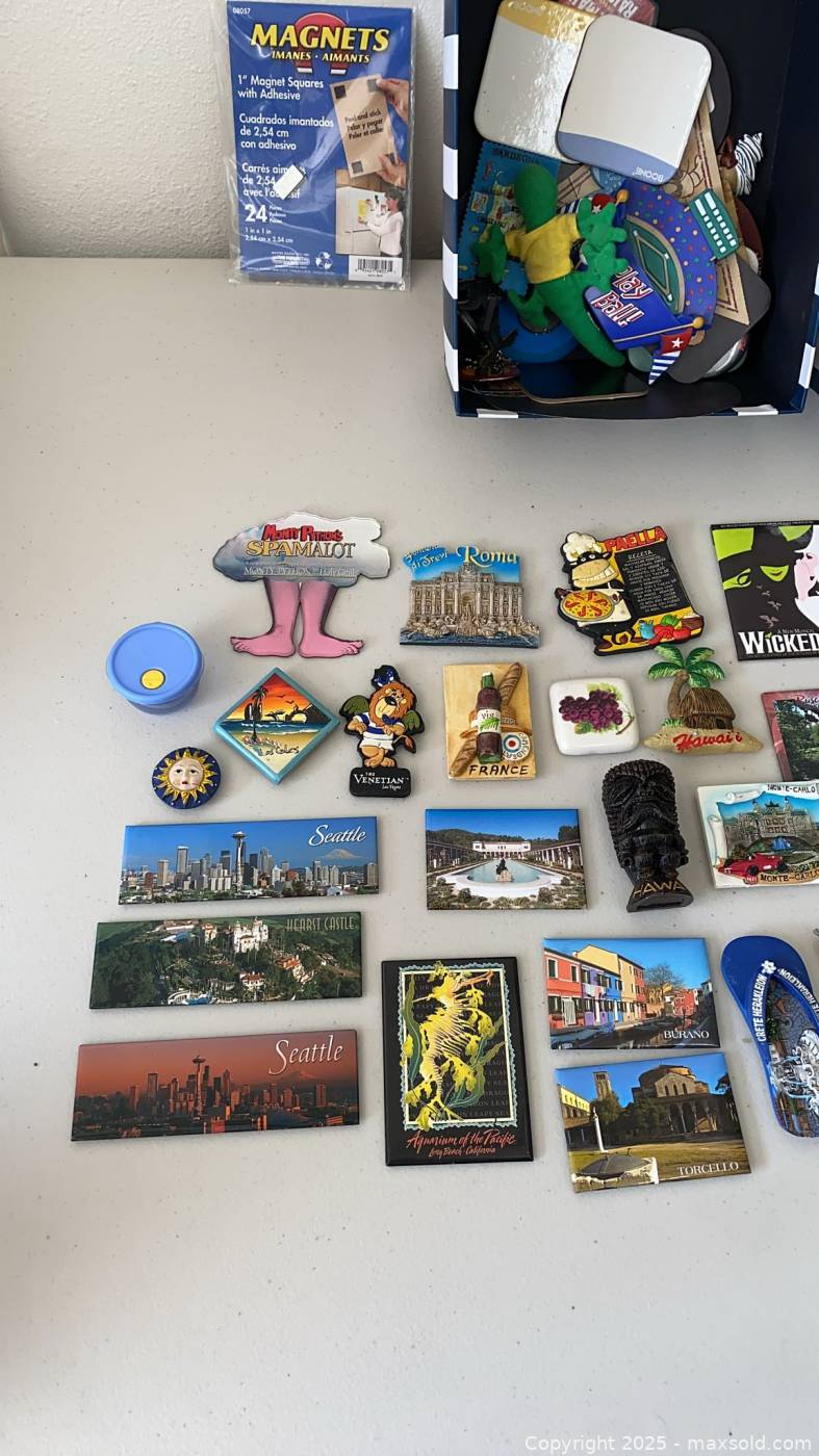 Large Lot Of Travel And Novelty Fridge Magnets | Maxsold