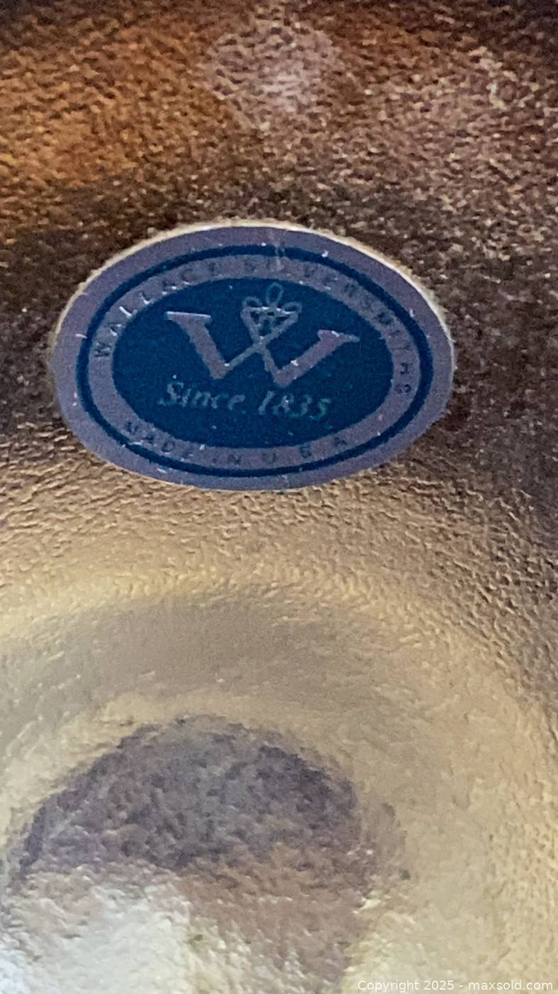 Wallace Baroque Silver-plate Candleholders, Butter Dish, Snuffer | Maxsold