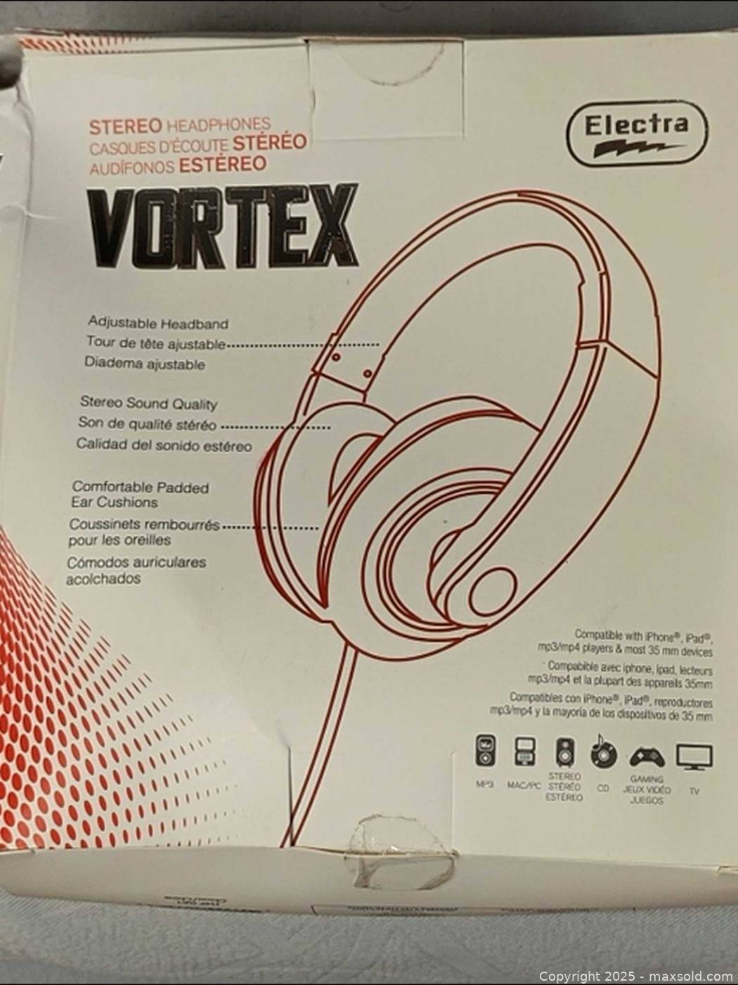 Electra Vortex Stereo Headphones Sealed | Maxsold