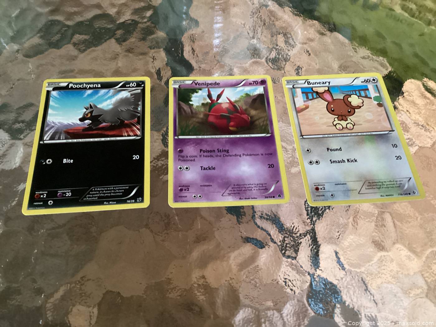 Five Pokémon TCG basic cards | Maxsold