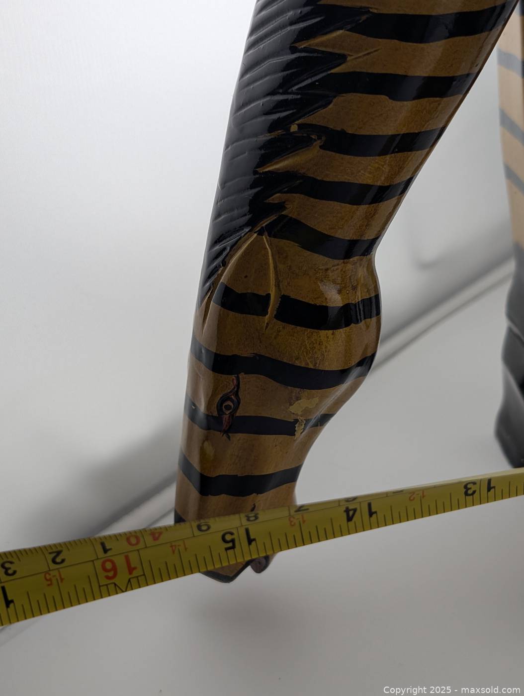 Folk Art Zebra Plant Stand & Cloisonné Holders | Maxsold
