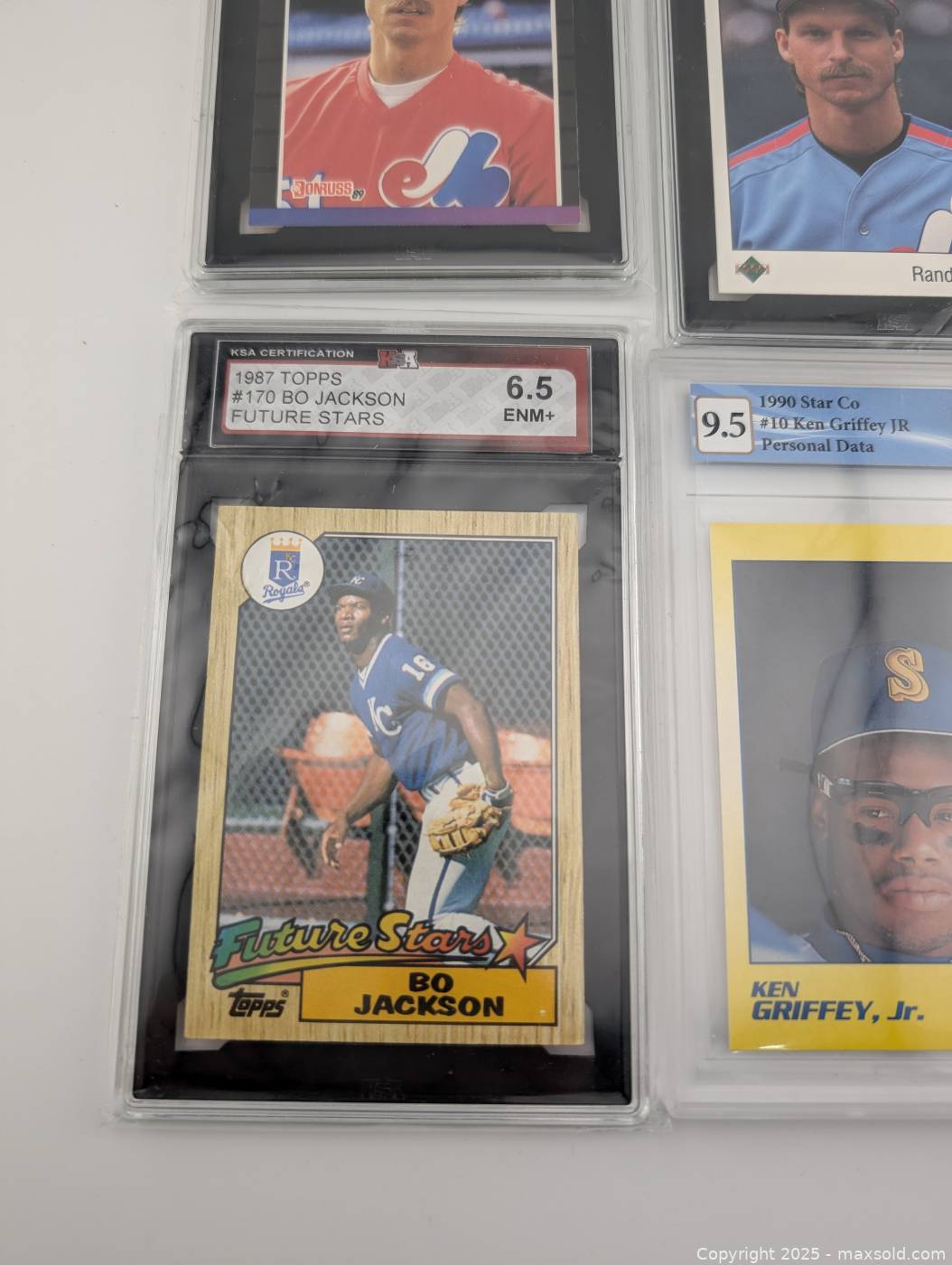 Graded MLB star baseball cards x4 | Maxsold