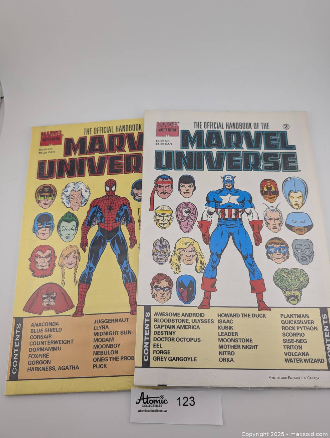 Sealed Marvel Universe Handbook Issues 1 & 2 | Maxsold