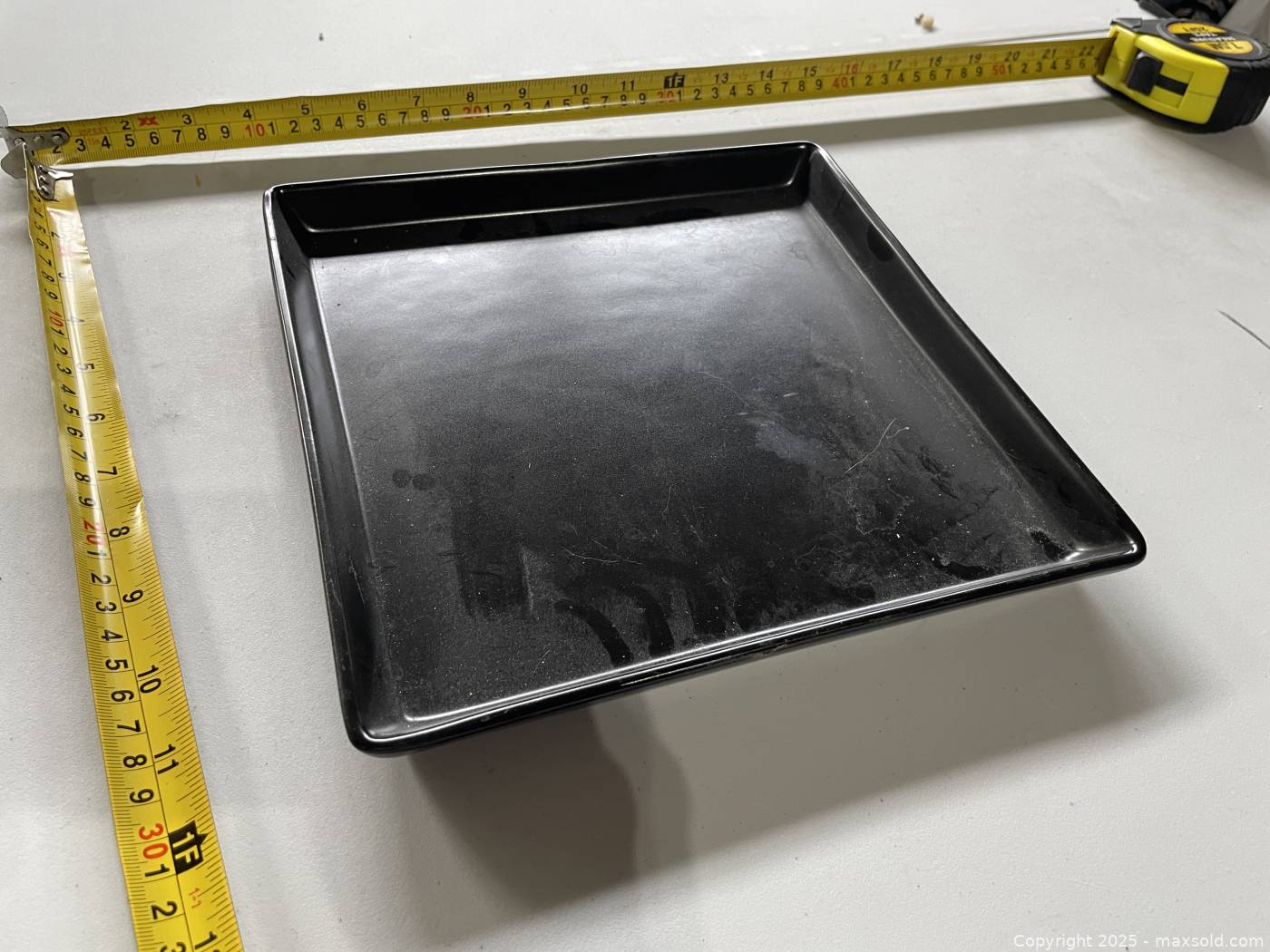 IKEA black ceramic square tray | Maxsold
