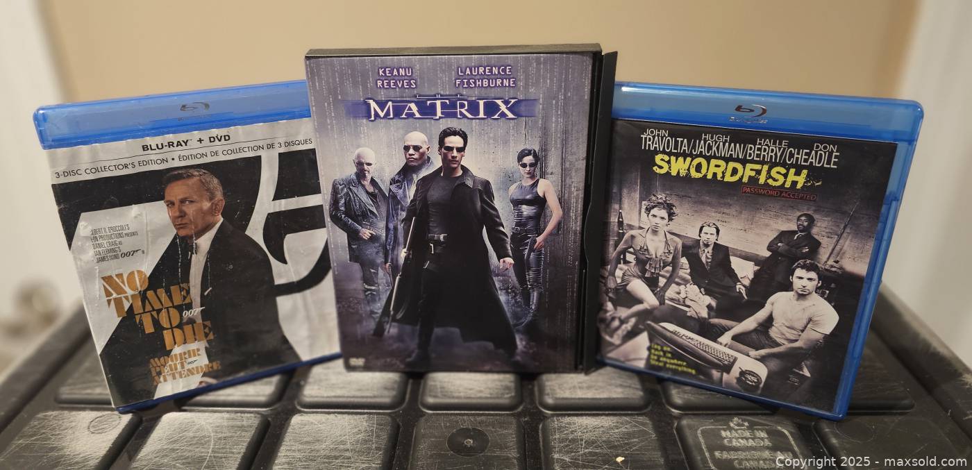 Swordfish, The Matrix, No Time To Die Blu-ray | Maxsold
