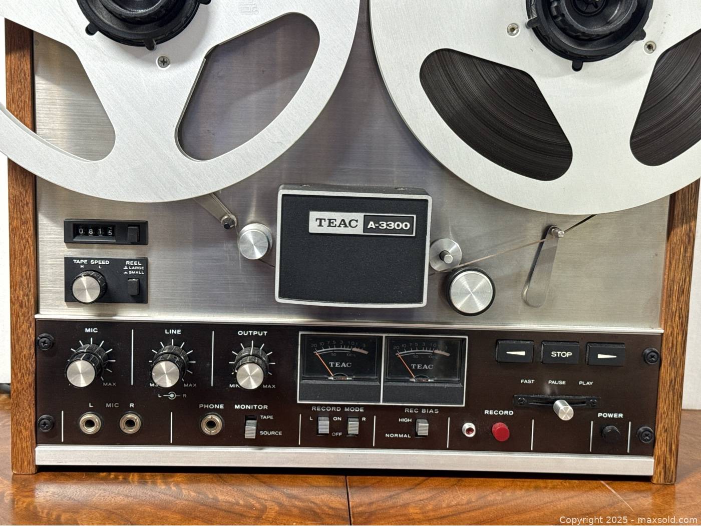 TEAC A-3300 reel-to-reel tape recorder with reels | Maxsold