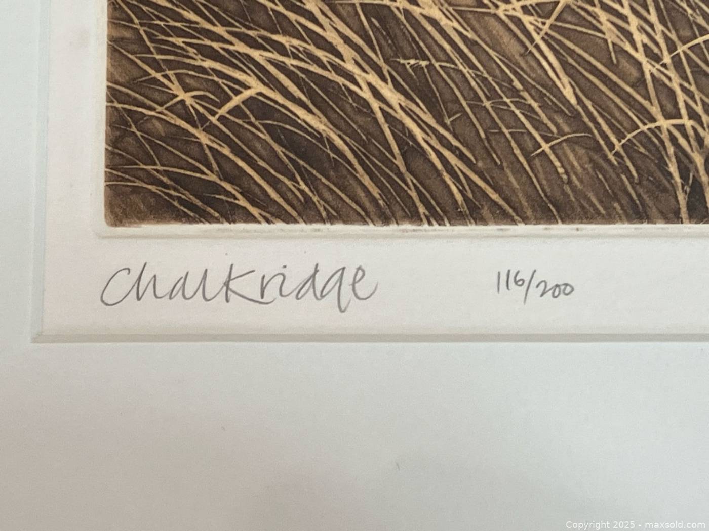 Chalk Ridge signed print Kathleen Caddwick | Maxsold