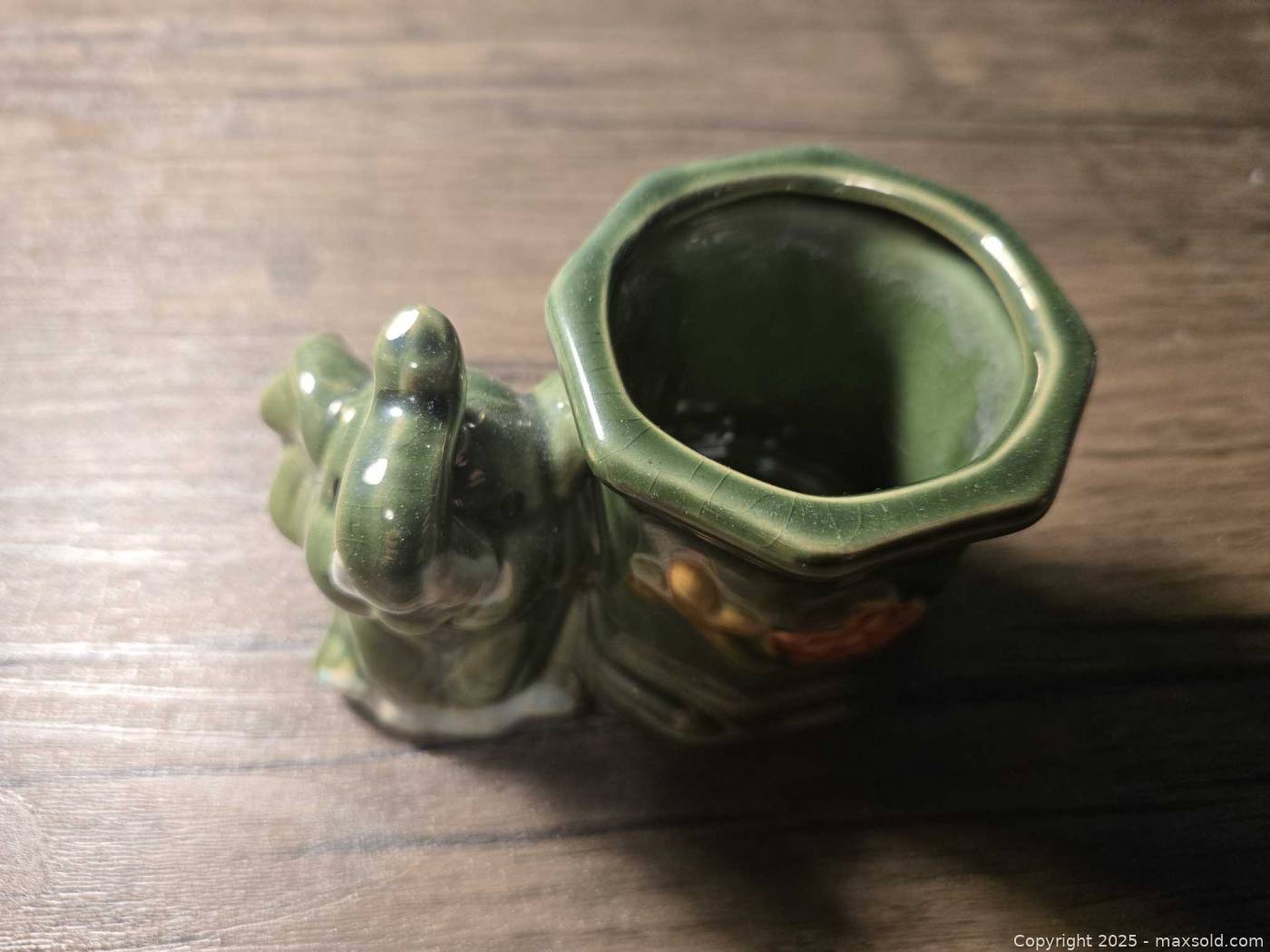 Vintage mini elephant ceramic planter | Maxsold