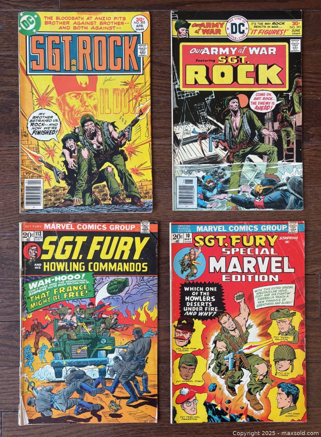 Nine Military Comic Books 1973-1985 | Maxsold
