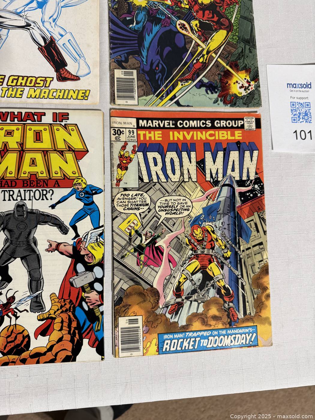 Marvel Iron Man comic books, 4 issues | Maxsold