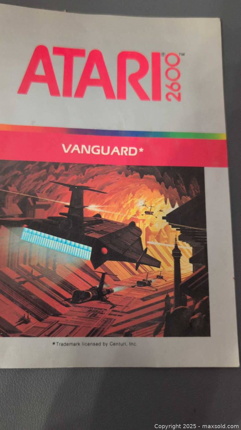 Atari 2600 Vanguard video game with manual | Maxsold