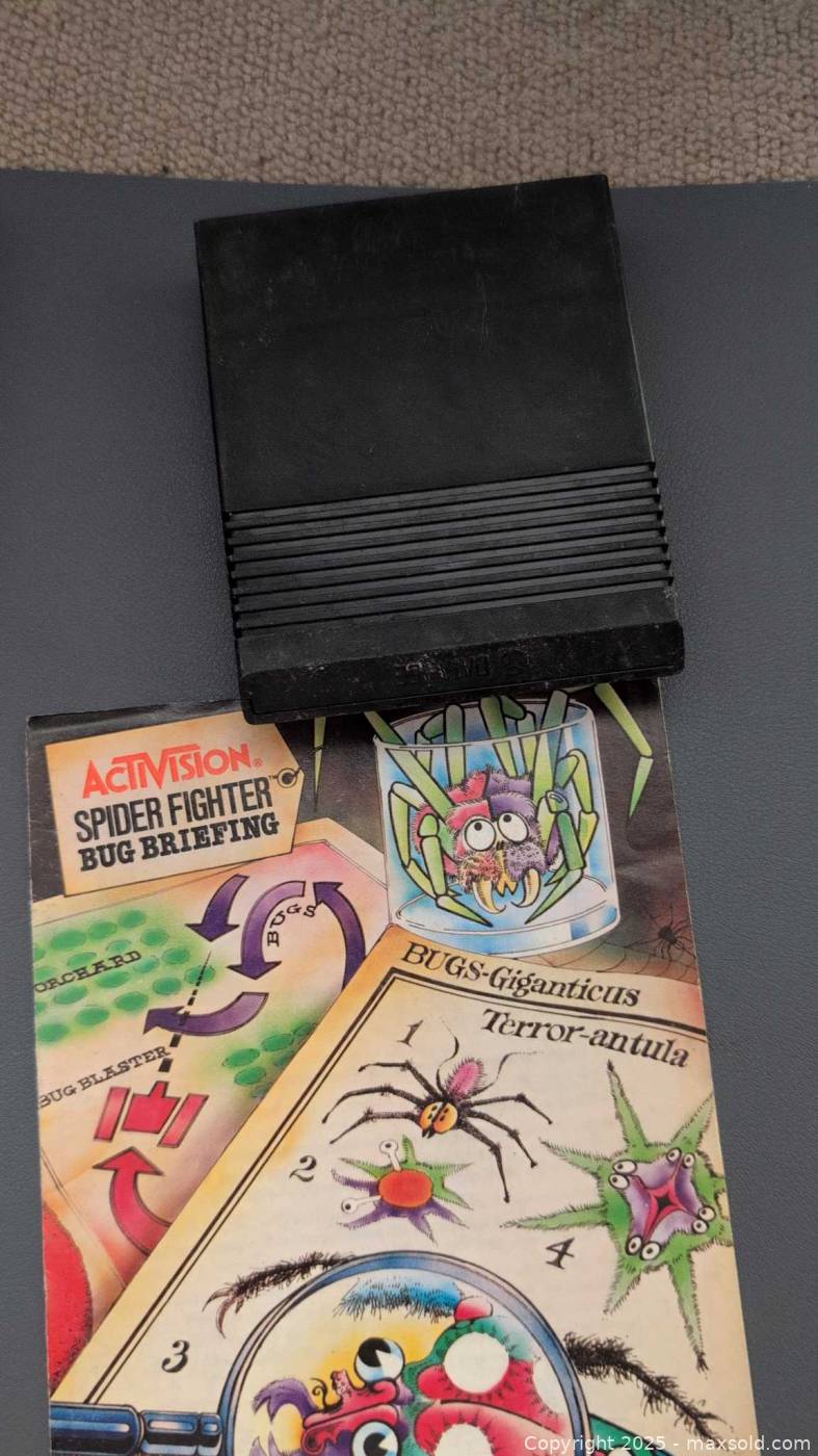 Activision Atari 2600 Oink! & Spider Fighter cartridges with Spider ...