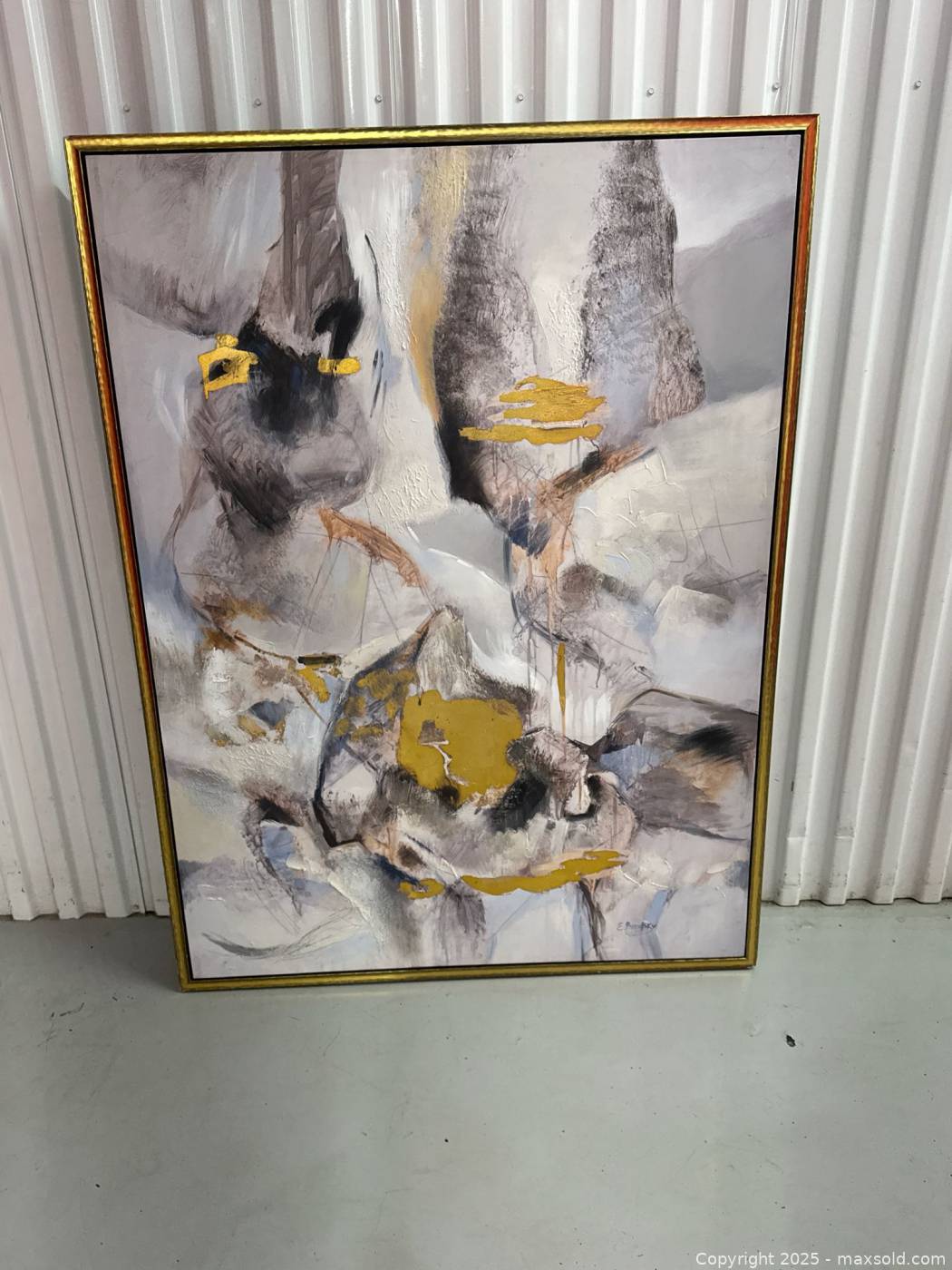 Signed E. Brodsky abstract painting | Maxsold