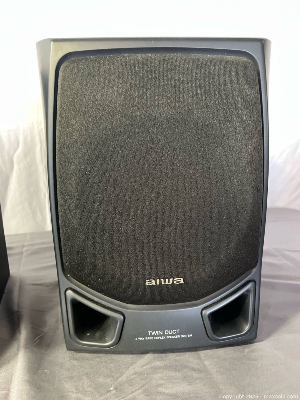 Aiwa Twin Duct 2-Way Bass Reflex Speakers, 15W Each, Pair | Maxsold