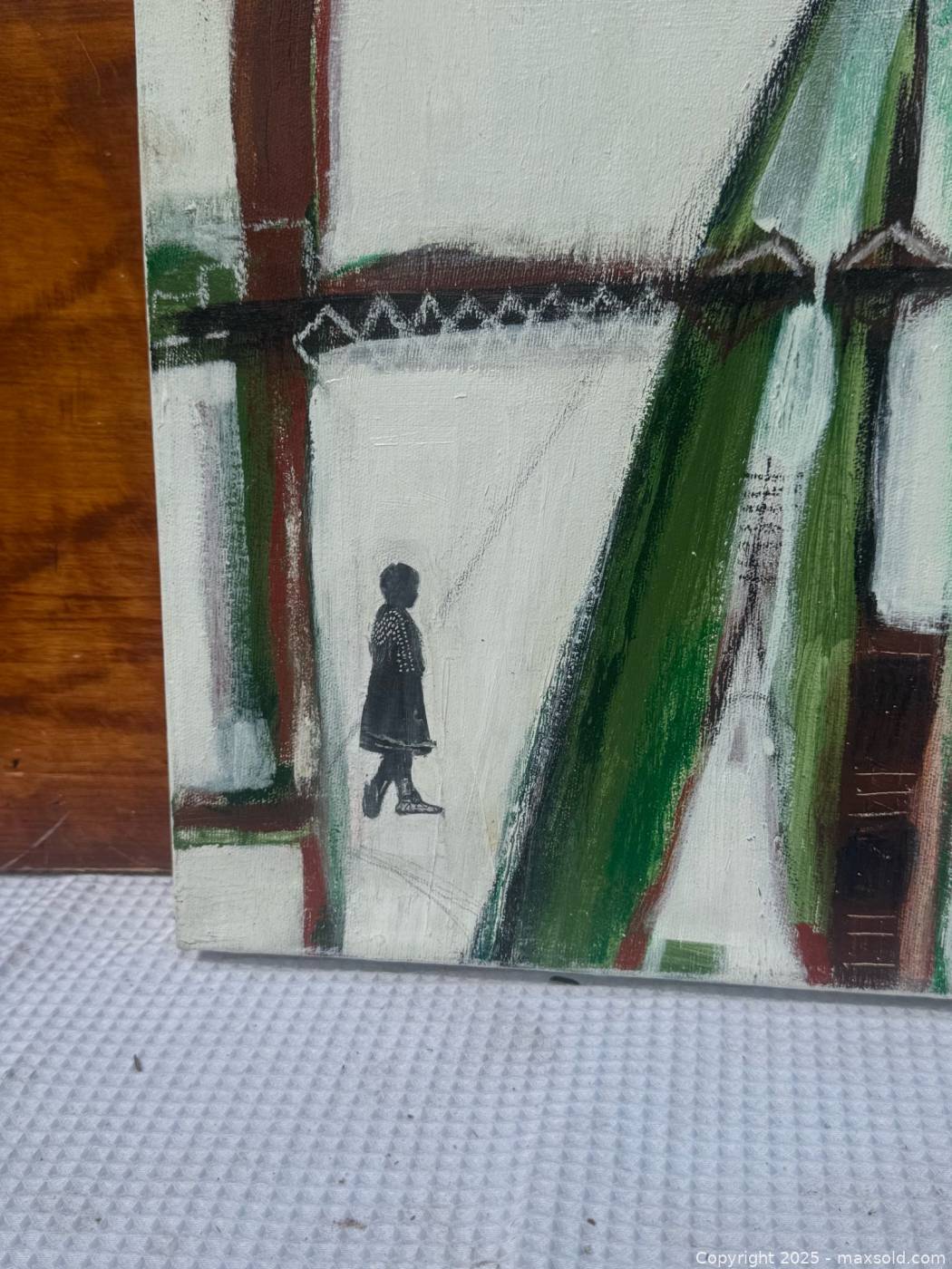 Original Indigenous abstract tipi painting | Maxsold
