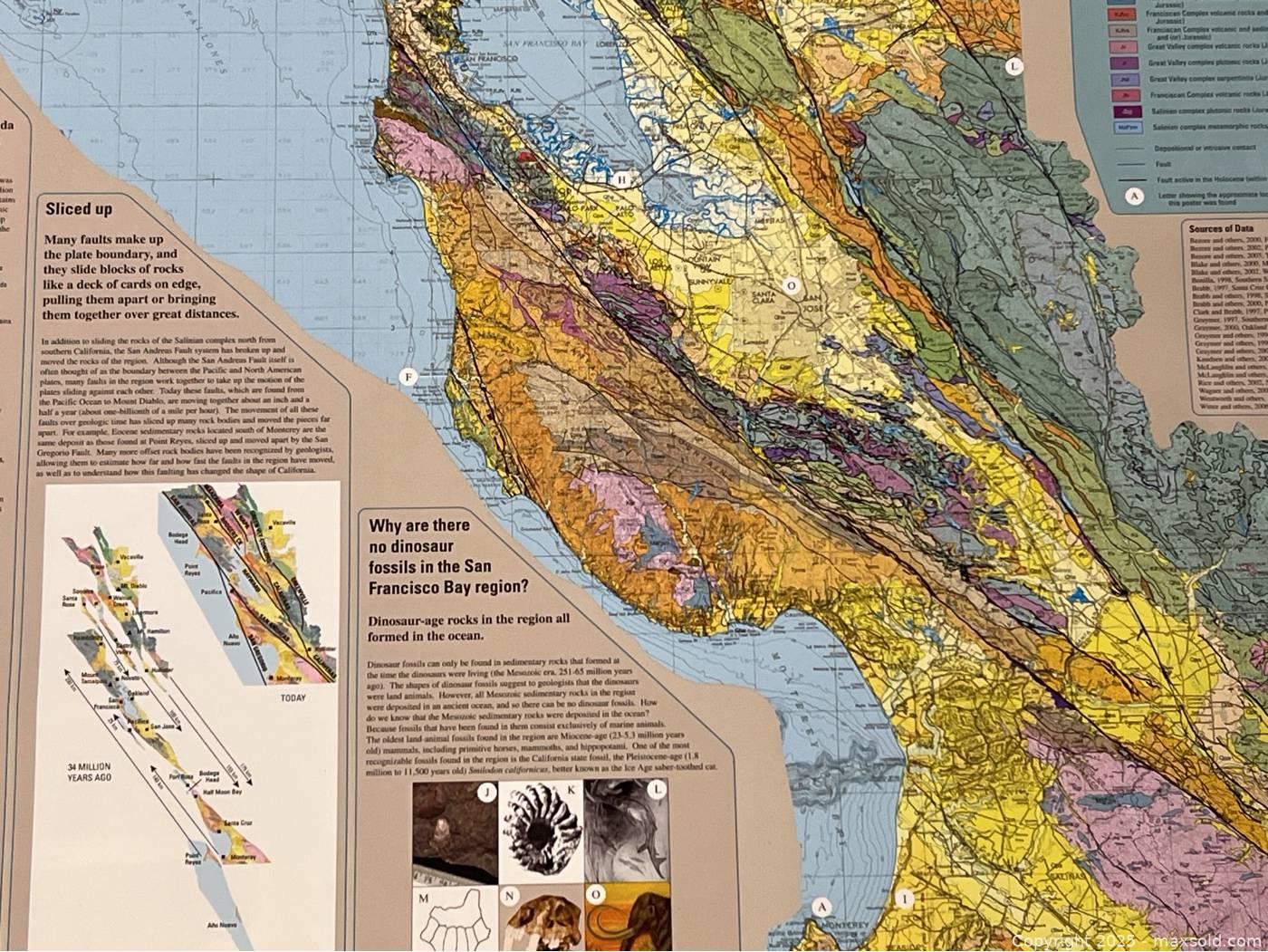USGS San Francisco Bay Region Poster Maps | Maxsold
