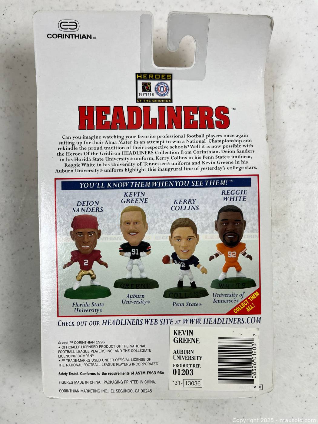 Corinthian Headliners Kevin Greene Figurine 1996 | Maxsold