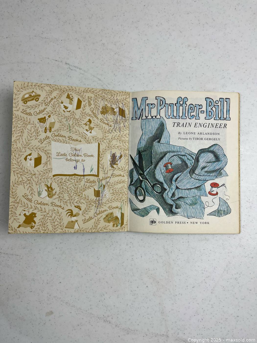 Mr. Puffer-Bill Train Engineer Little Golden Book | Maxsold