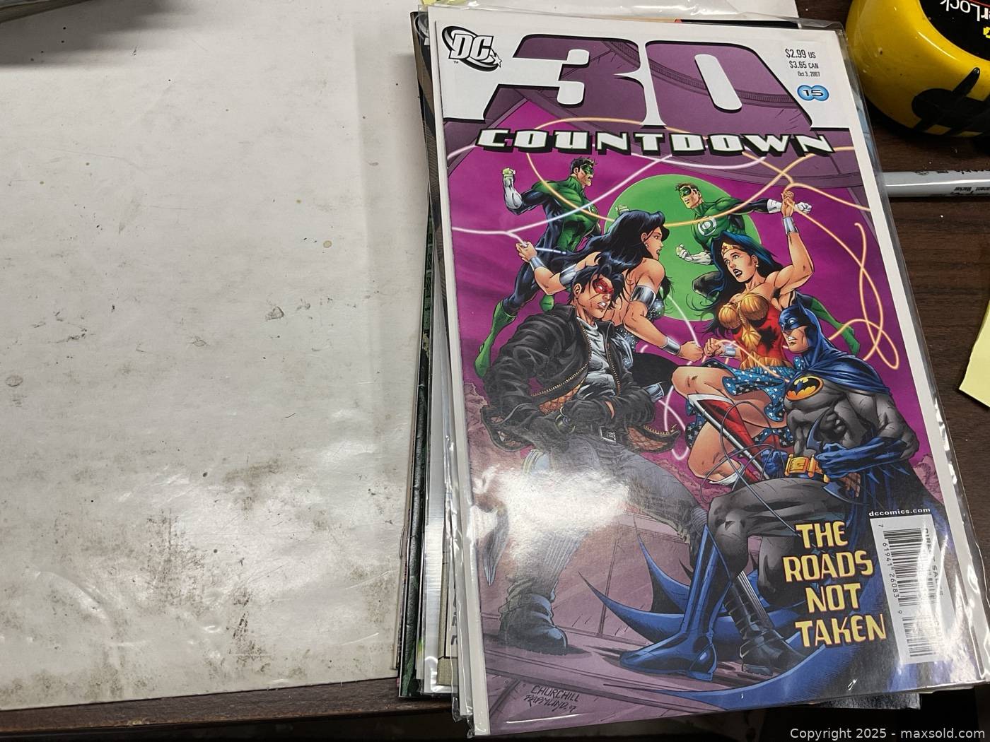 DC Comics Countdown comic stack | Maxsold