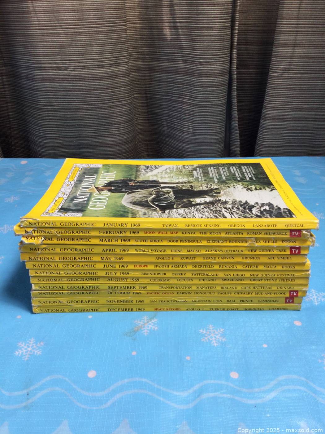 National Geographic magazines 1969, 12 issues | Maxsold