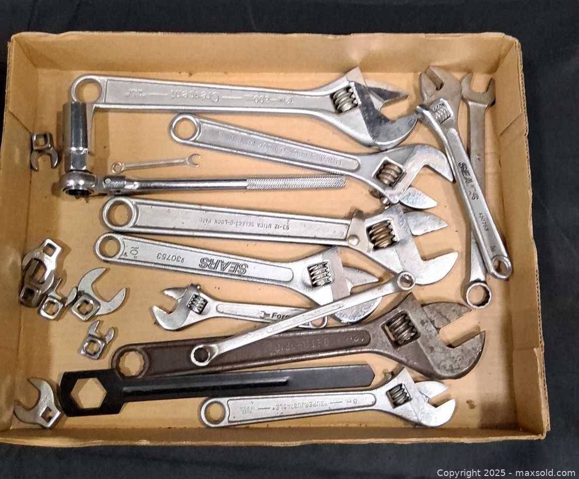 Adjustable And Crowfoot Wrenches Assortment | Maxsold