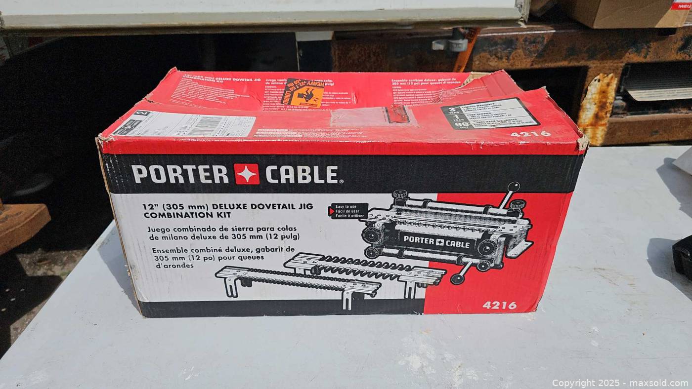 PORTER-CABLE 4216 dovetail jig kit | Maxsold